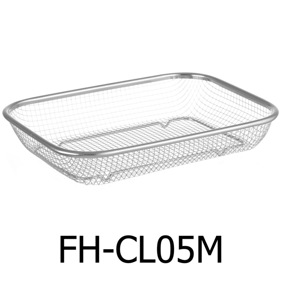 Stainless Steel Mesh Rectangle Colander Strainer Basket – R & B Import