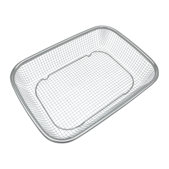 Stainless Steel Mesh Rectangle Colander Strainer Basket – R & B Import