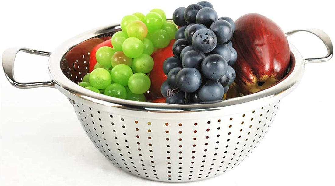 28cm Stainless Steel Colander with Handles – R & B Import